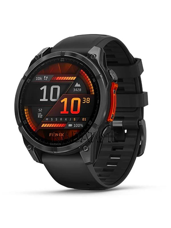 RADATIME: Jam Tangan Garmin Fenix 8 Slate Gray with Black Silicone Band ...